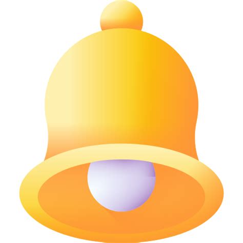 3d Bell 3d Color Icon