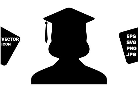 Knowledge Icon Vector Female Student Graphic By Tuktuk Design