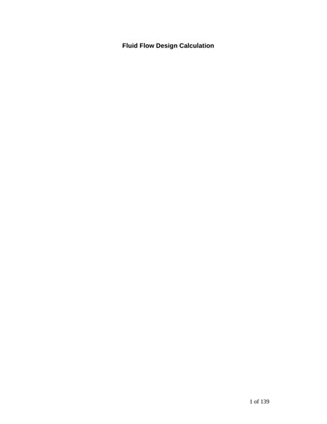 Pdf Fluid Flow Design Calculation