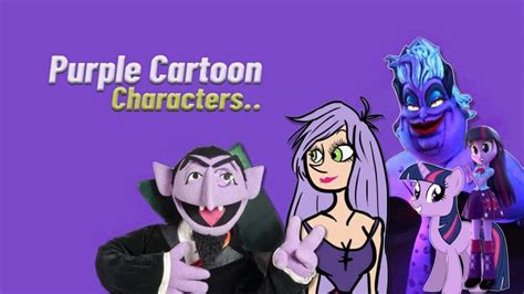 Cute Purple Cartoon Characters Memorable Purple Characters Oqwcdg