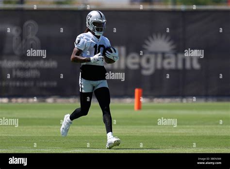 Las Vegas Raiders Wide Receiver Donte Thornton Jr Participates During