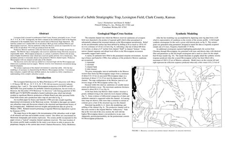 seismic expression of a subtle stratigraphic trap lexington field