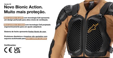 Jaqueta Alpinestars Bionic Action V2 Motocross Alpinestars Brasil