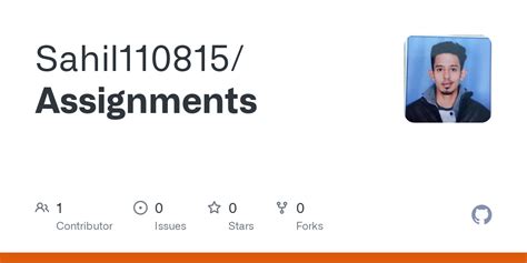 github sahil110815 assignments