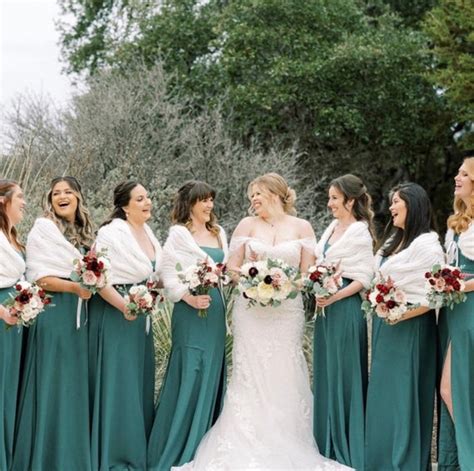 Winter Wedding Shawls For Bridesmaids 60 Photos