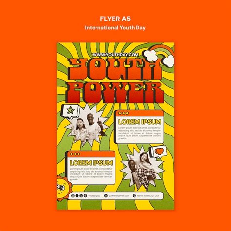 Premium Psd International Youth Day Poster Template
