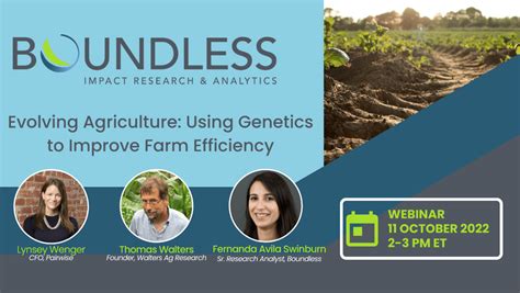 Evolving Agriculture Using Genetics To Improve Farm Efficiency