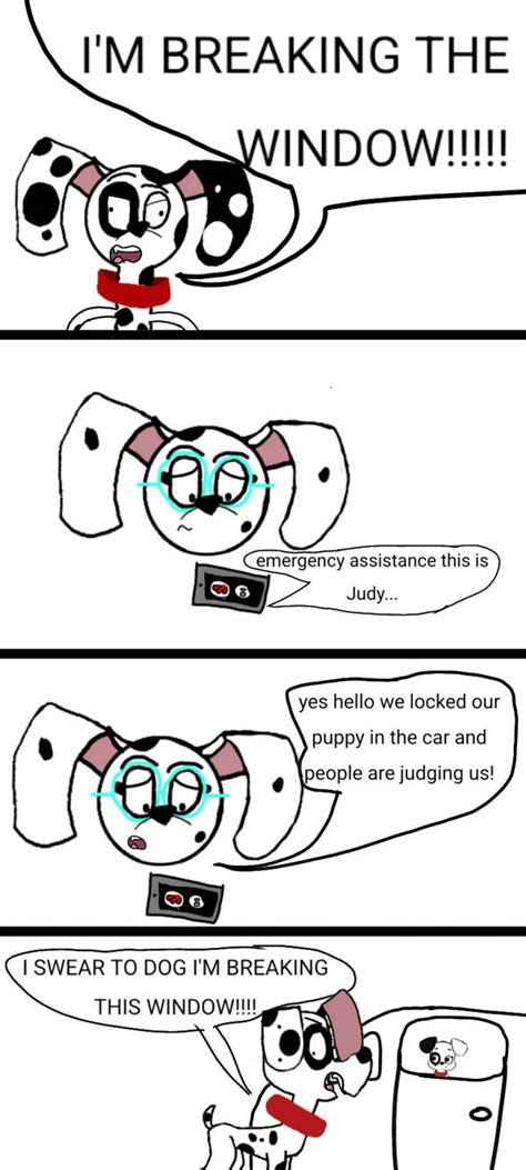 Dulie Stuck In A Car 1 By Devondalmatian102 On Deviantart