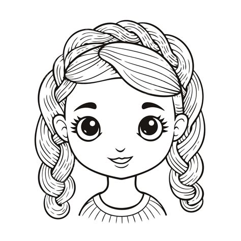 Hair Coloring Colorear Para Haar Cabello Dibujo Cheveux Coloriage