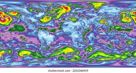 This Global Wind Map Displays Wind Stock Illustration 2252346919