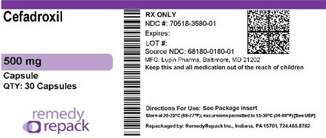 Dailymed Cefadroxil Capsule
