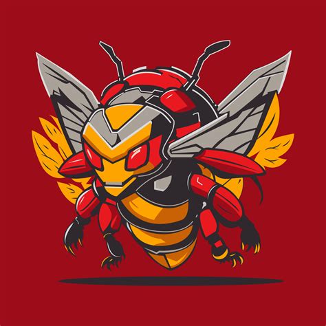 Bee Mascot Logo Game And Sports Robot Style 23705123 Vector Art At Vecteezy