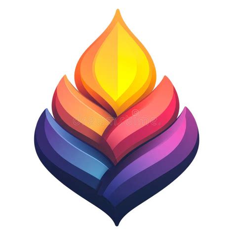 Colorful Flame Symbol Stock Illustration Illustration Of Identity