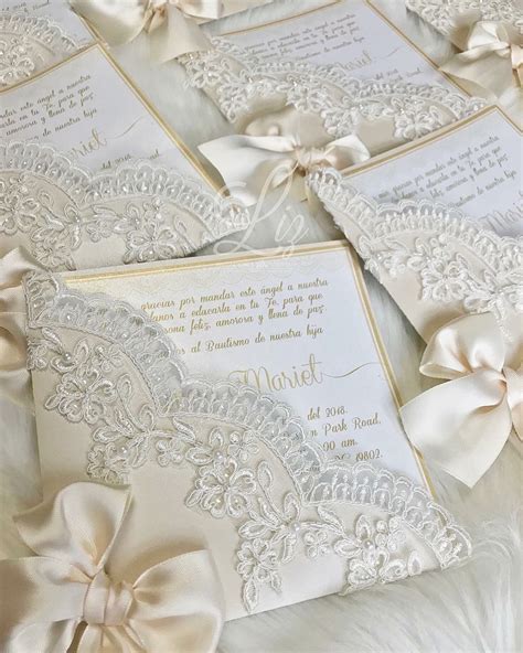Las Hermosas Y Delicadas Invitaciones Que Creamos Para El Bautizo De