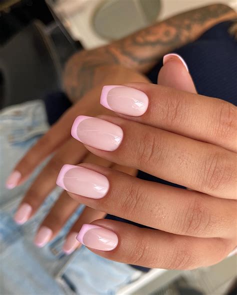 French Nails Trend Manicure Nails Pink Tip Nails French Nails