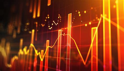 Abstract Financial Data Visualization Premium Ai Generated Image