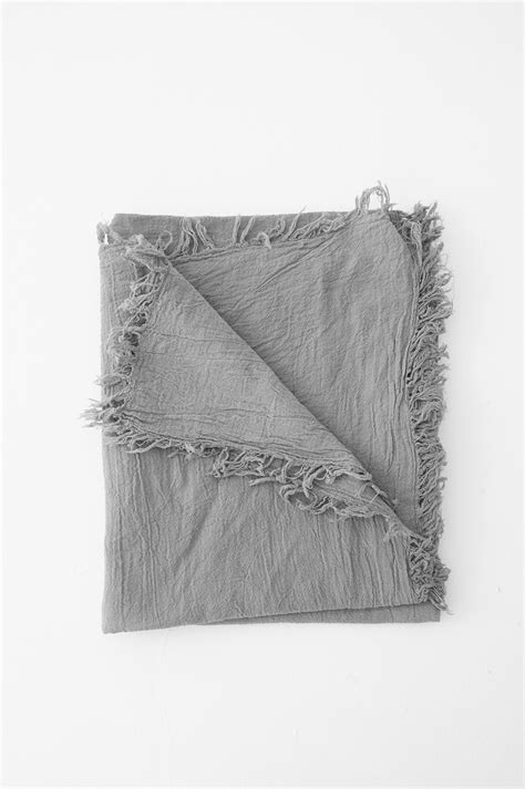 Srebrzysto Szara Chusta 150x150 Cm 100 Bawełna