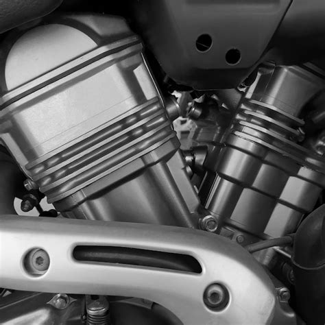 Premium Photo Closeup View Of The Engine Block Components Of A