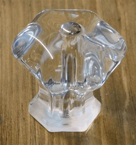 Extra Large Hexagonal Crystal Glass Cabinetwardrobe Knob