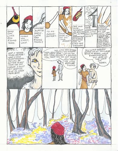 Little Red Riding Hood In Color 2 By Sara Barkat Ll Barkat Flickr
