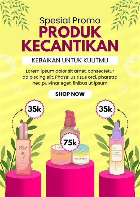 Contoh Poster Produk Gratis And Siap Edit Canva