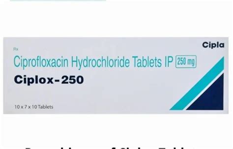 Ciplox 250 Mg Tablet At Rs 25stripe Ciplox Ciprofloxacin Tablets