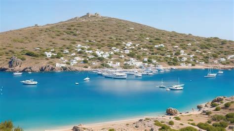 Small Mediterranean Island In The Sea In The Water Next To The Island