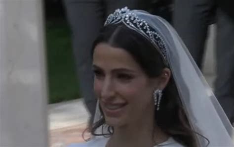 도토리숲 요르단 왕세자 결혼식 신부 티아라근접샷