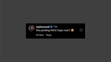 You Posting Thirst Traps Now Shaquille Oneals Stepson Reacts As
