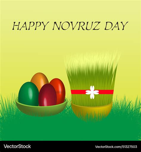 Happy Novruz Day Royalty Free Vector Image Vectorstock