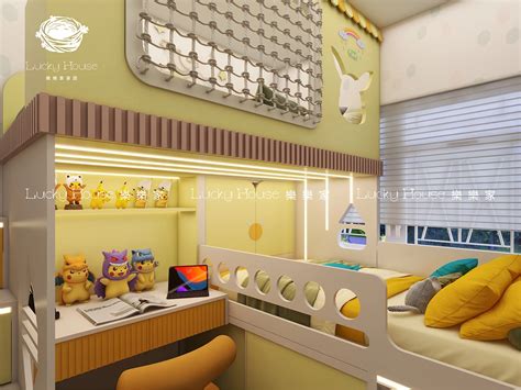 兒童房上下床 皮卡丘主題趣智空間