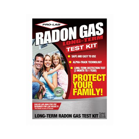 Pro Lab Rl116 Radon Gas Test Kit