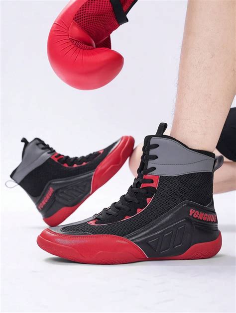 Tachuan Profesjonalne Buty Do Wrestlingu Dla Mężczyzn Wysokie Buty Treningowe Do Boksu Bojowego