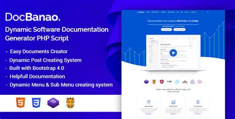 Docbanao Dynamic Software Documentation Generator Php Script By Bdtask