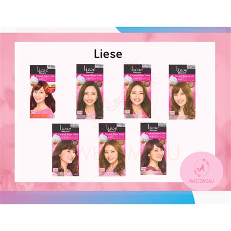 Liese Blaune Creamy Foam Colour Shopee Singapore