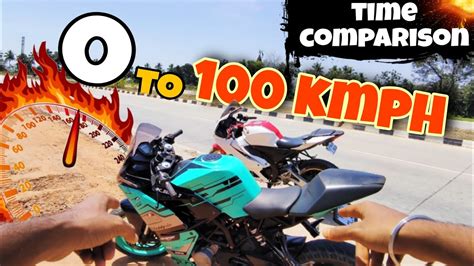 Bs3🐦‍🔥rc200 Vs R15 V4🚀 0 To 100 Kmph Timing Test🤫 Youtube