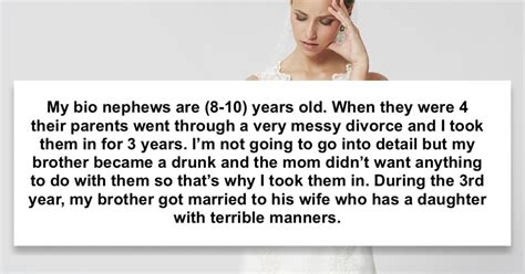 Aita For Not Wanting My Step Niece In My Wedding Even Though My