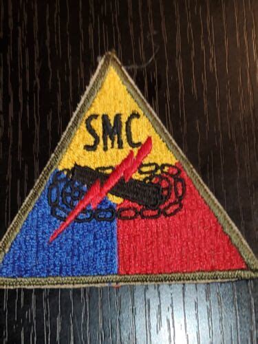 Wwii Army Smc Armor Tank Battalion Cut Edge Patch Lk 4611643960