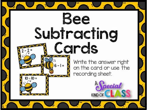 A Special Kind Of Class Bee Flash Cards And Freebie