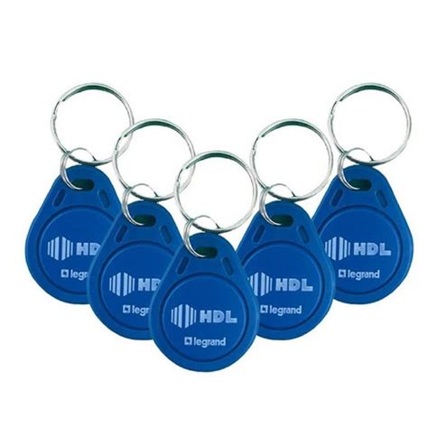 chaveiro tag rfid hdl 125khz azul 5 unidades martins atacado