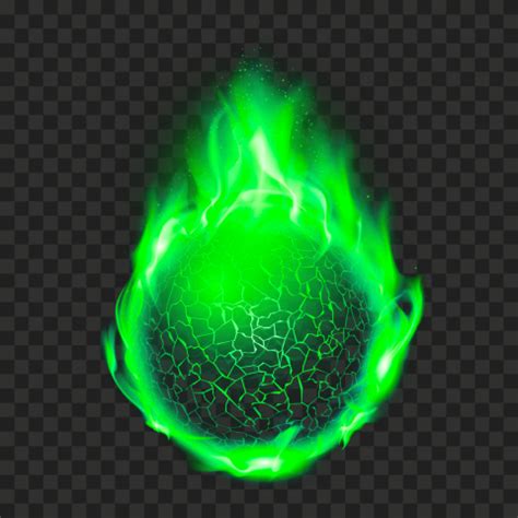 Green Fireball Png
