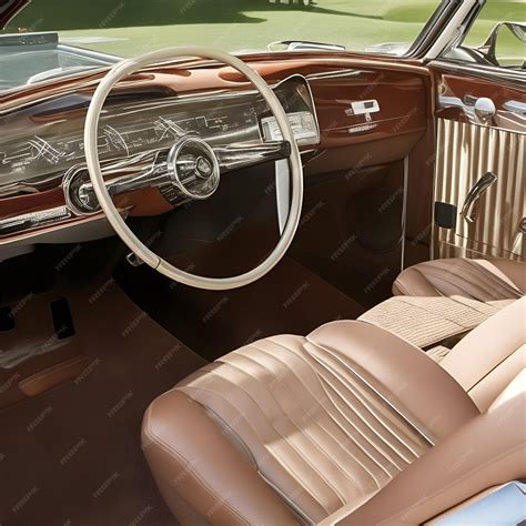 Premium Ai Image Vintage Car Interior Design