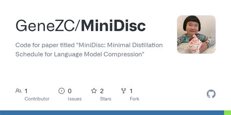 Github Genezcminidisc Code For Preprint Titled Minidisc Minimal Distillation Schedule For