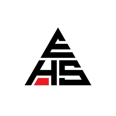 Ehs Triangle Letter Logo Design With Triangle Shape Ehs Triangle Logo Design Monogram Ehs