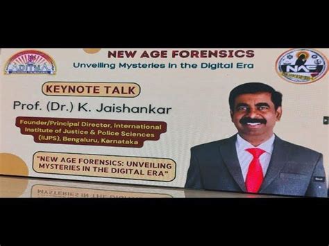 Prof Dr K Jaishankar On Linkedin Cybercrime And Digital Forensics