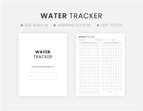 Premium Vector Printable Monthly Water Trackerprintable Pdf My Best Water Reminder Daily Water