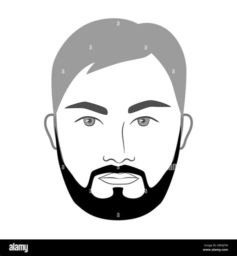 Beard Outline Template