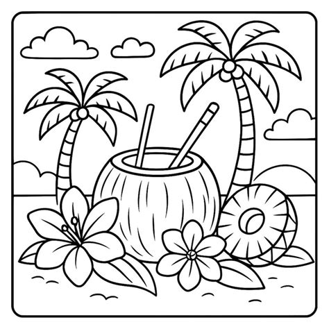 Cozy Summer Coloring Pages Relaxing Summer Scenes Printable Summer