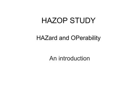 Hazop Analysis Complete Report Docx