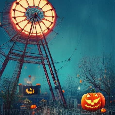 Halloween Ferris Wheel Ai Generated Artwork Nightcafe Creator